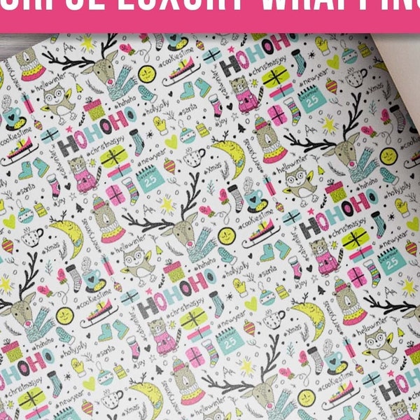 Neon Wrapping Paper - Etsy