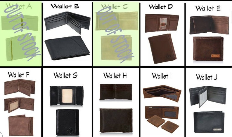 Your Handwriting Engraved on Wallet Personalized Wallet | Etsy