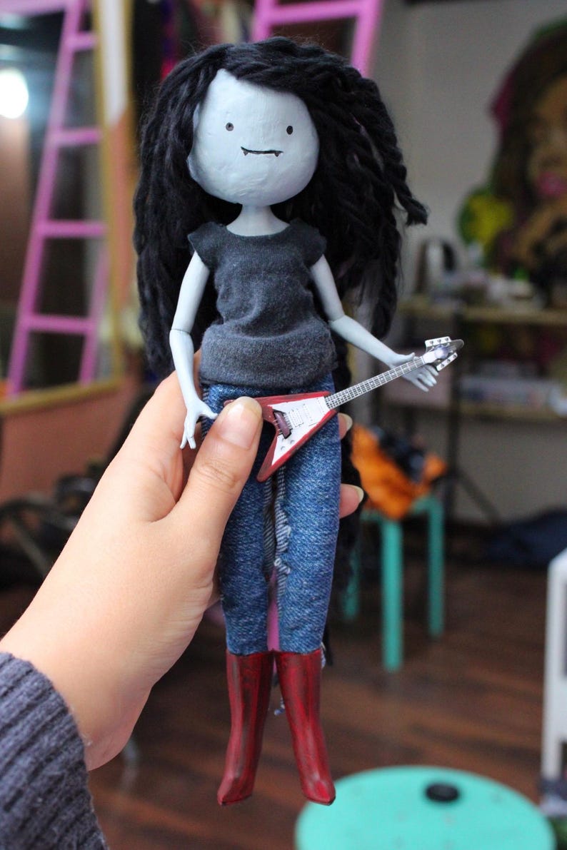 Marceline the Vampire Queen Doll - Adventure Time Collectible -ready to ...