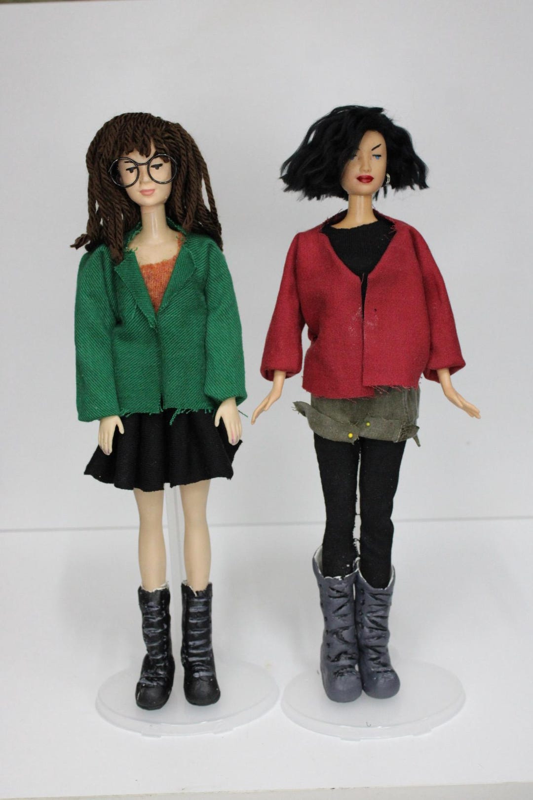 Daria and Jane OOAK Doll Set - Handmade Unique Collectible - Daria and Jane Figure - Etsy