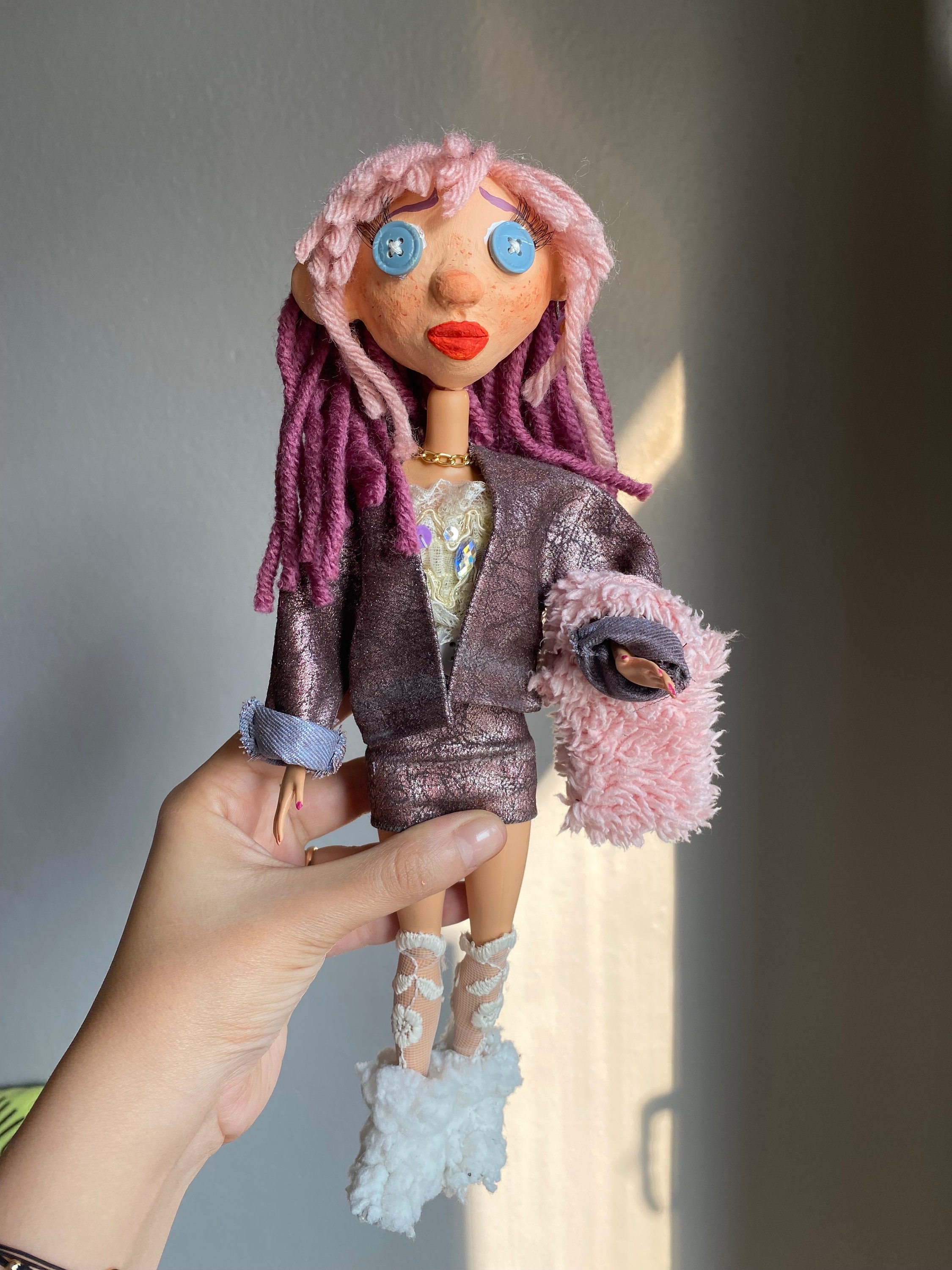 Custom Doll-mini Meinspired Coraline,handmade,art Doll,personalized ...