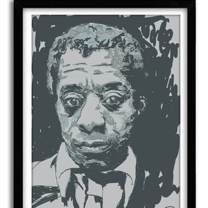 James Baldwin - African American Art Print Poster, Black Art ...