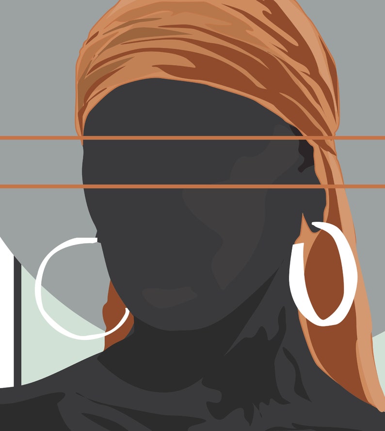 Du-rag Bad African American Art Illustration Print Poster | Etsy