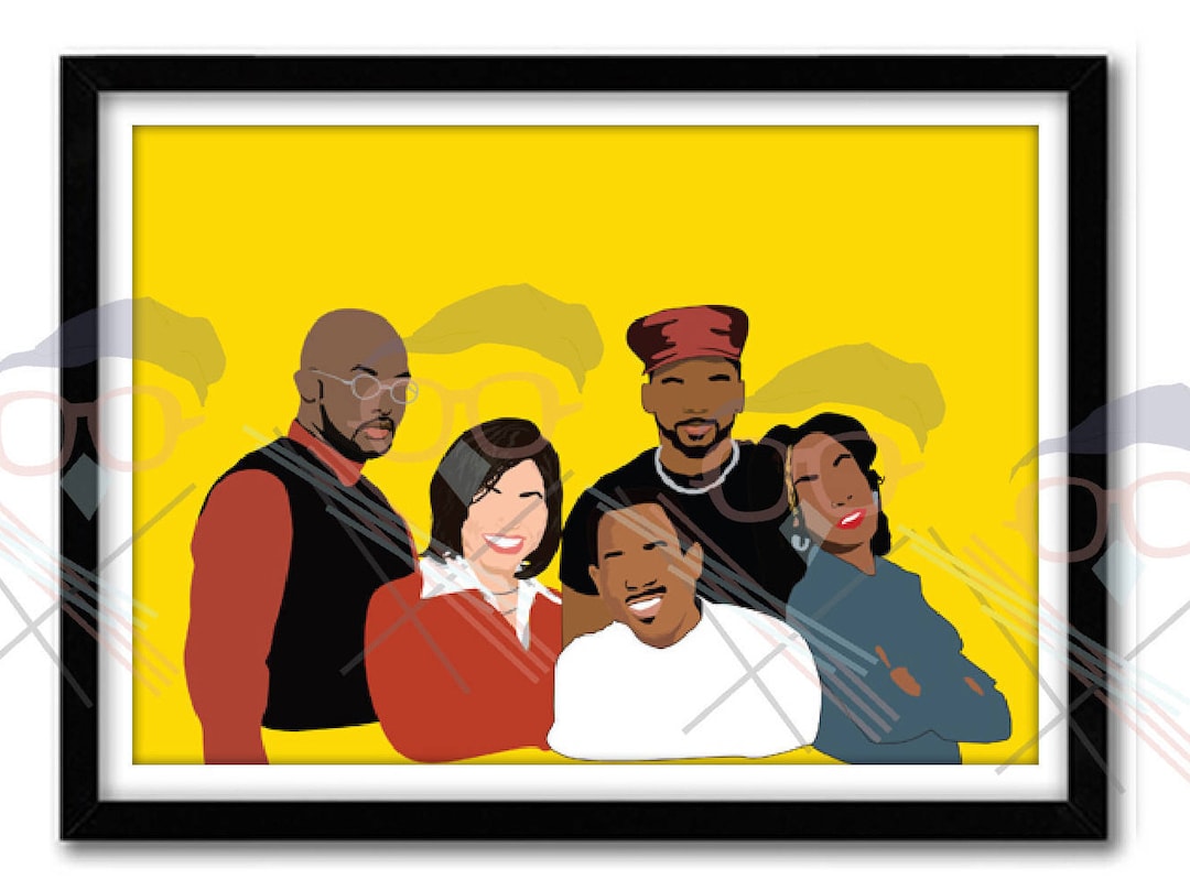 Classic TV Poster - Martin TV Show, 90's Poster, Hip Hop Poster, Damn ...
