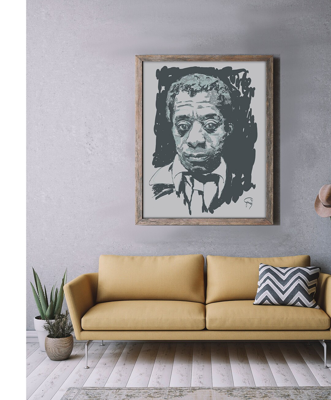 James Baldwin - African American Art Print Poster, Black Art ...
