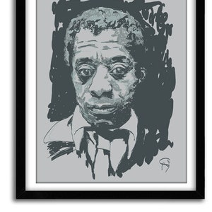 James Baldwin - African American Art Print Poster, Black Art ...