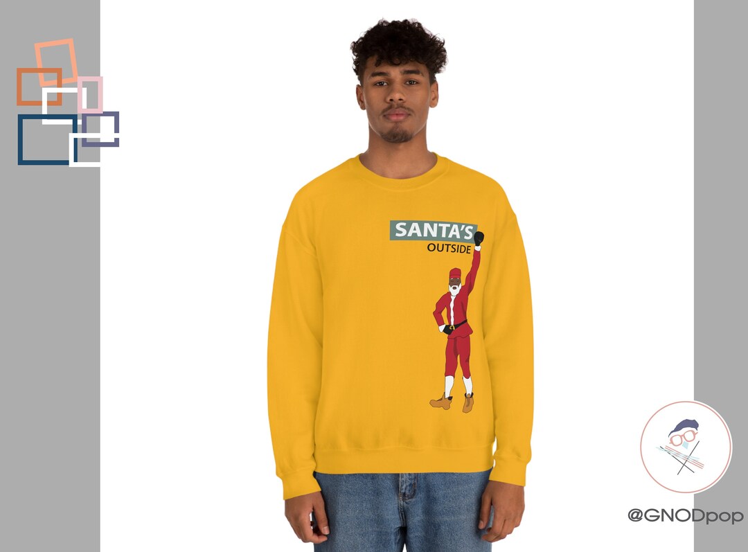 Sturdy Santa, Santa's Outside African American, Christmas Holiday ...