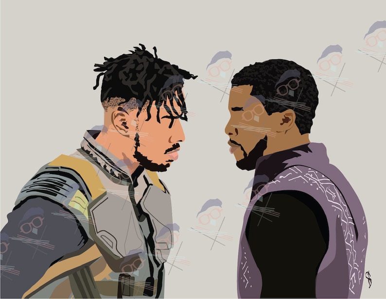 2 Kings Movie Art Print Poster Wakandan Forever Gift for | Etsy