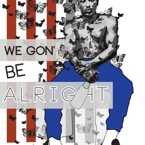 Kendrick Lamar Card, We Gon Be Alright, Hip Hop Card, Kendrick Lamar ...