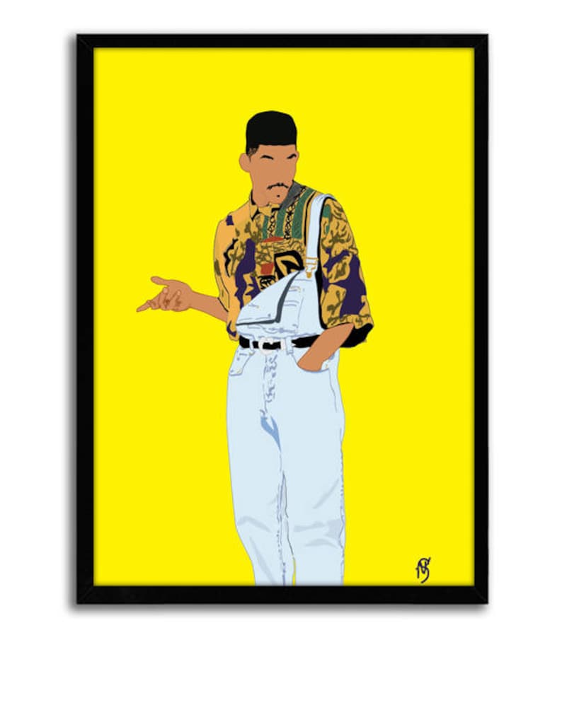 Fresh Prince Poster - Classic TV Poster - 90's Hip Hop Poster, Wall Art ...