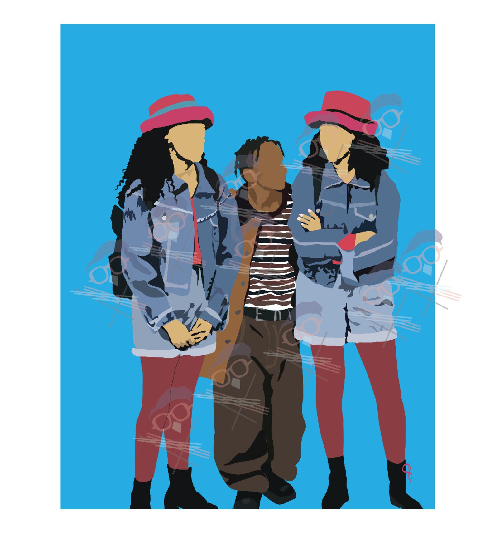 Sister Sister Art Print Poster Classic TV Show Print , Christmas Gift ...