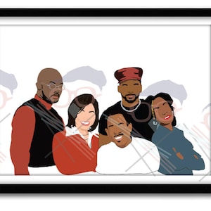 Classic TV Poster - Martin TV Show, 90's Poster, Hip Hop Poster, Damn ...