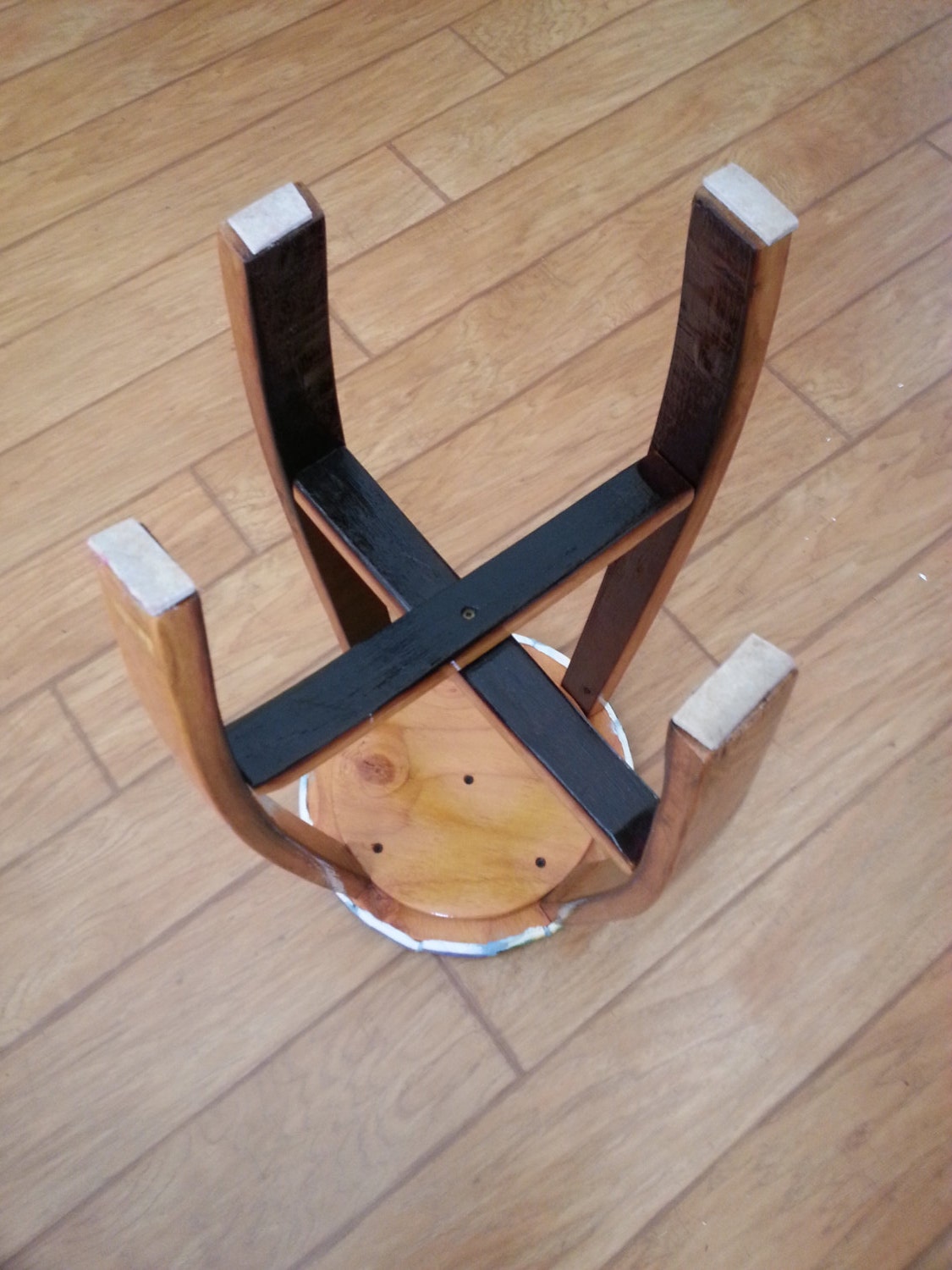 Wine Barrel Table / Mosaic Tile Table / Ceramic Tile Side Table / Wine ...