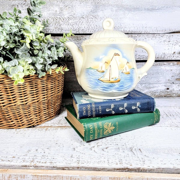 Nautical Teapot - Etsy