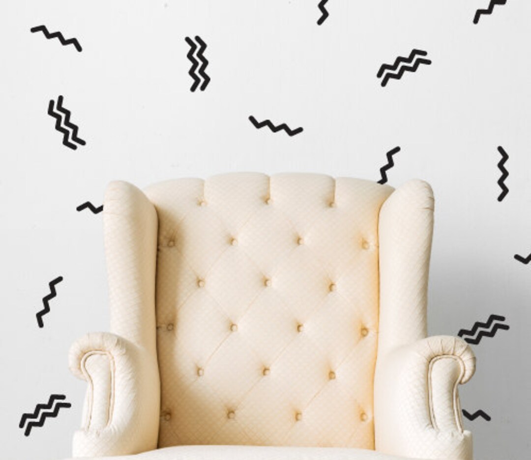 Zig Zag Pattern Animals Kids Nursery | Removable Wall Decal Sticker ...
