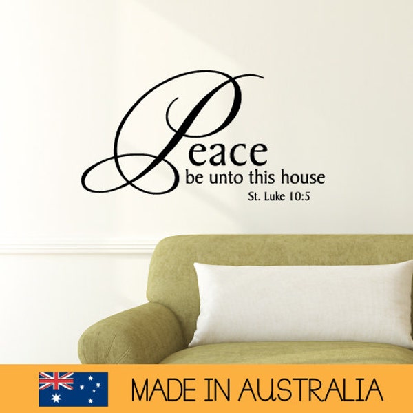 Peace Wall Decal - Etsy