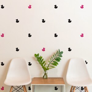 Rubber Duckie | Pattern Animals Kids Nursery | Removable Wall Decal ...