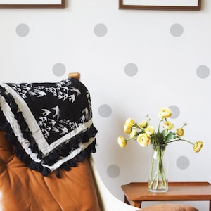 Grey Polka Dot | Patterns Shapes Kids Nursery Decor | Removable Wall ...