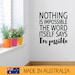 Nothing is Impossible | Removable Wall Decal Sticker | MS017VC - Etsy