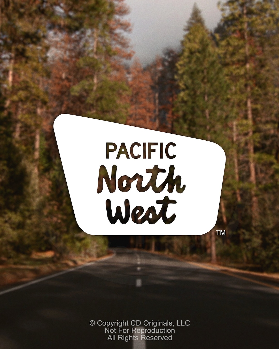 Pacific Northwest Boundary Line Vinyl Decal Durable and Weatherproof ...