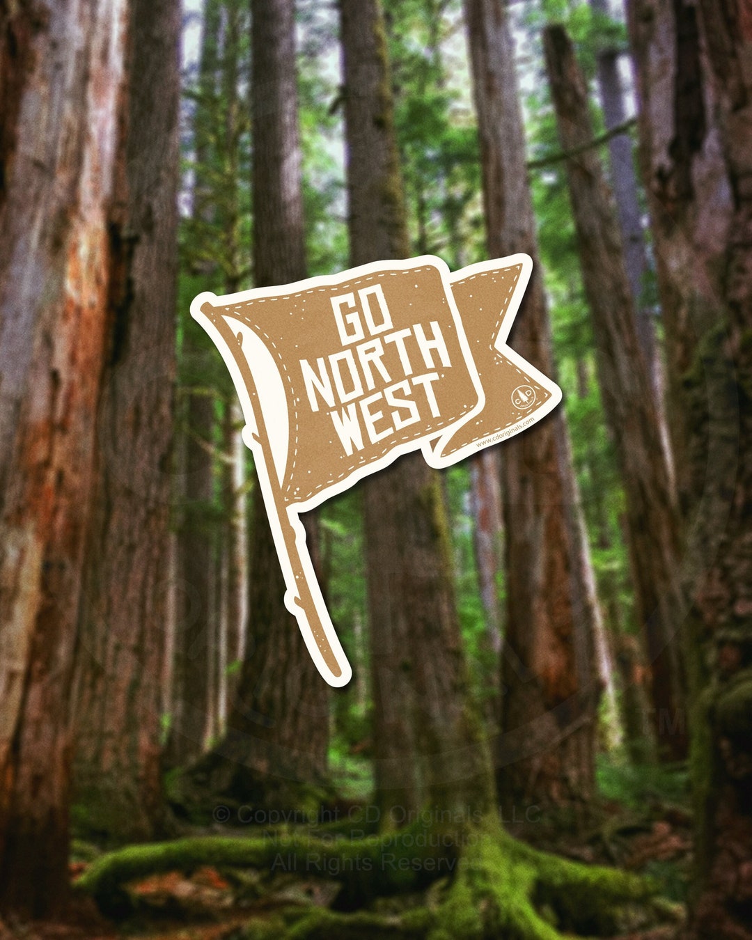 Go NORTH West Sticker - the Perfect Addition for Your Hydroflask Water ...