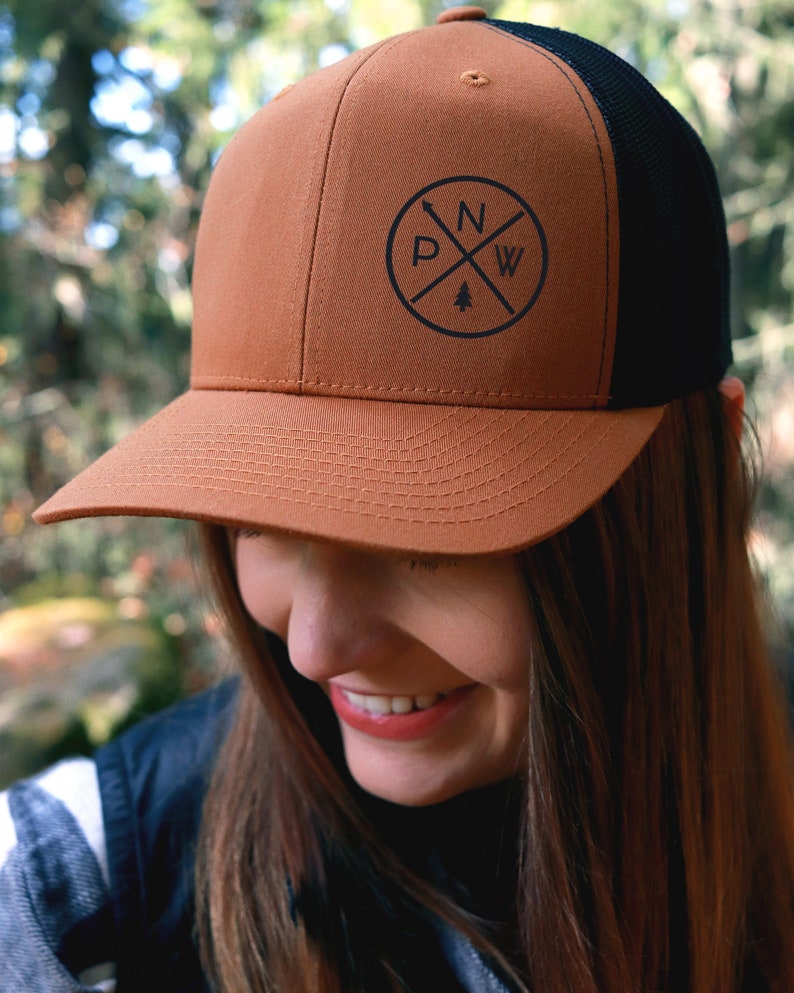 The Original PNW Pride Six Panel Mesh Snap Back Trucker Hat - Etsy