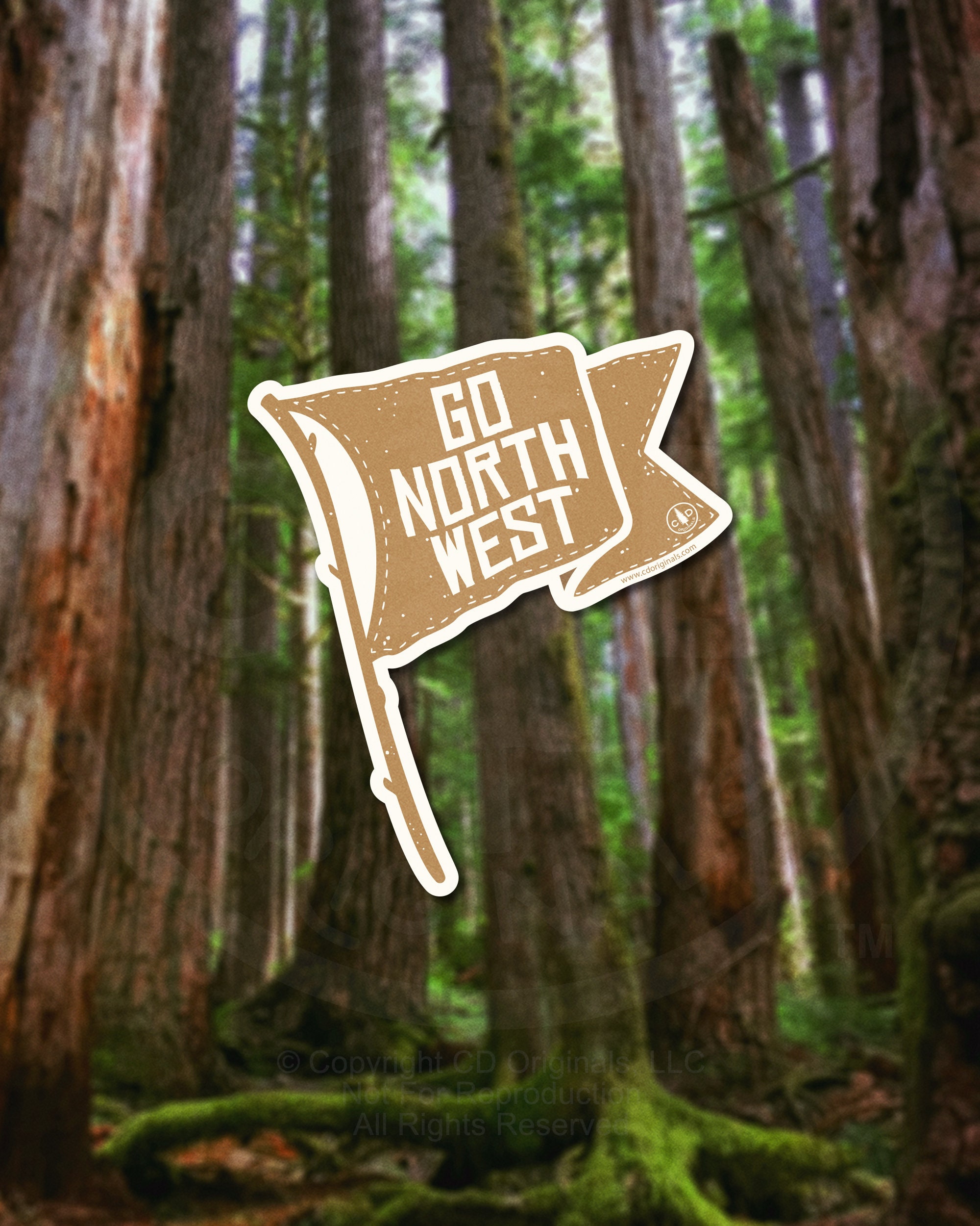 Go NORTH West Sticker the Perfect Addition for Your - Etsy