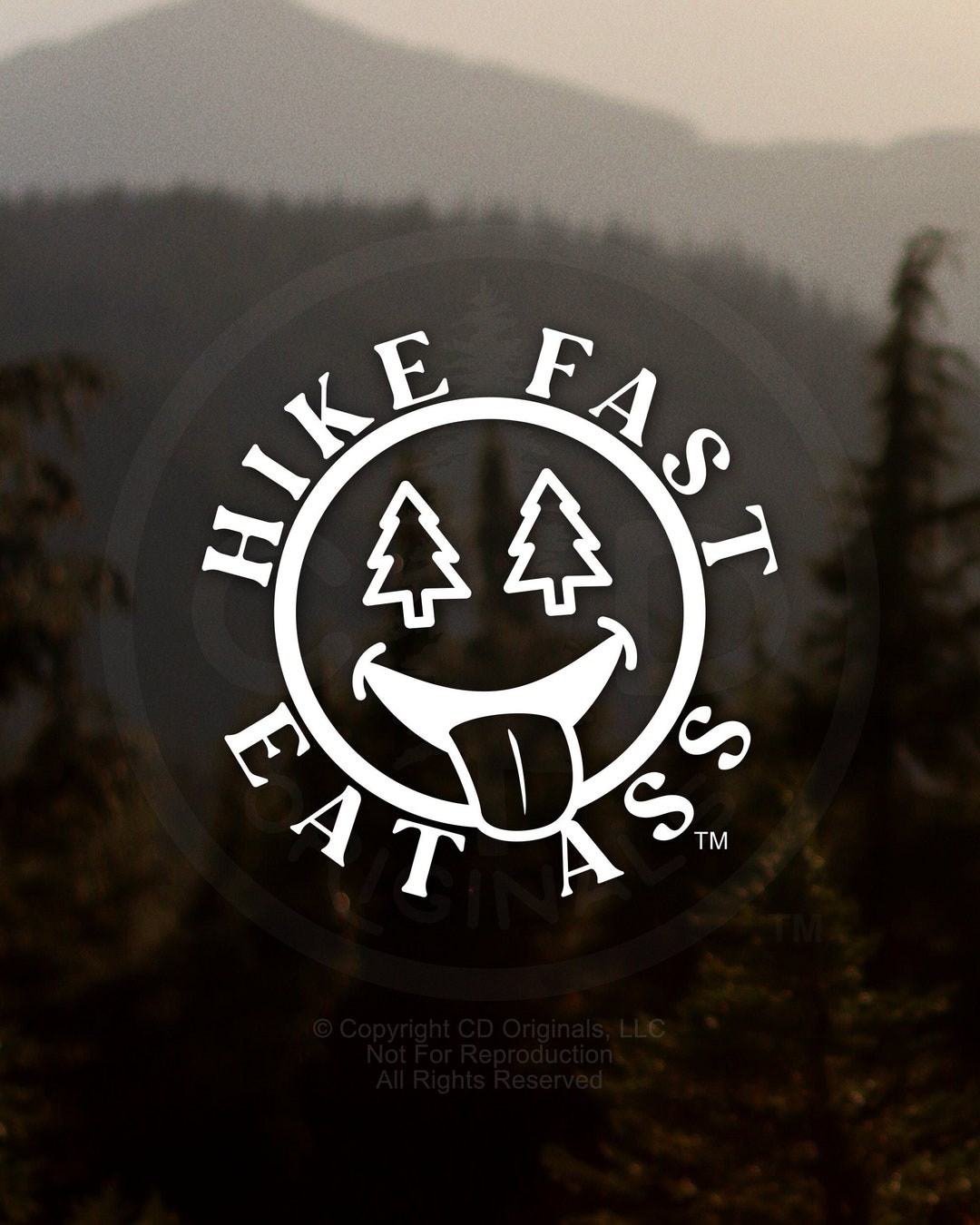 Hike Fast, Eat Ass Vinyl Decal Durable and Weatherproof, Perfect for ...