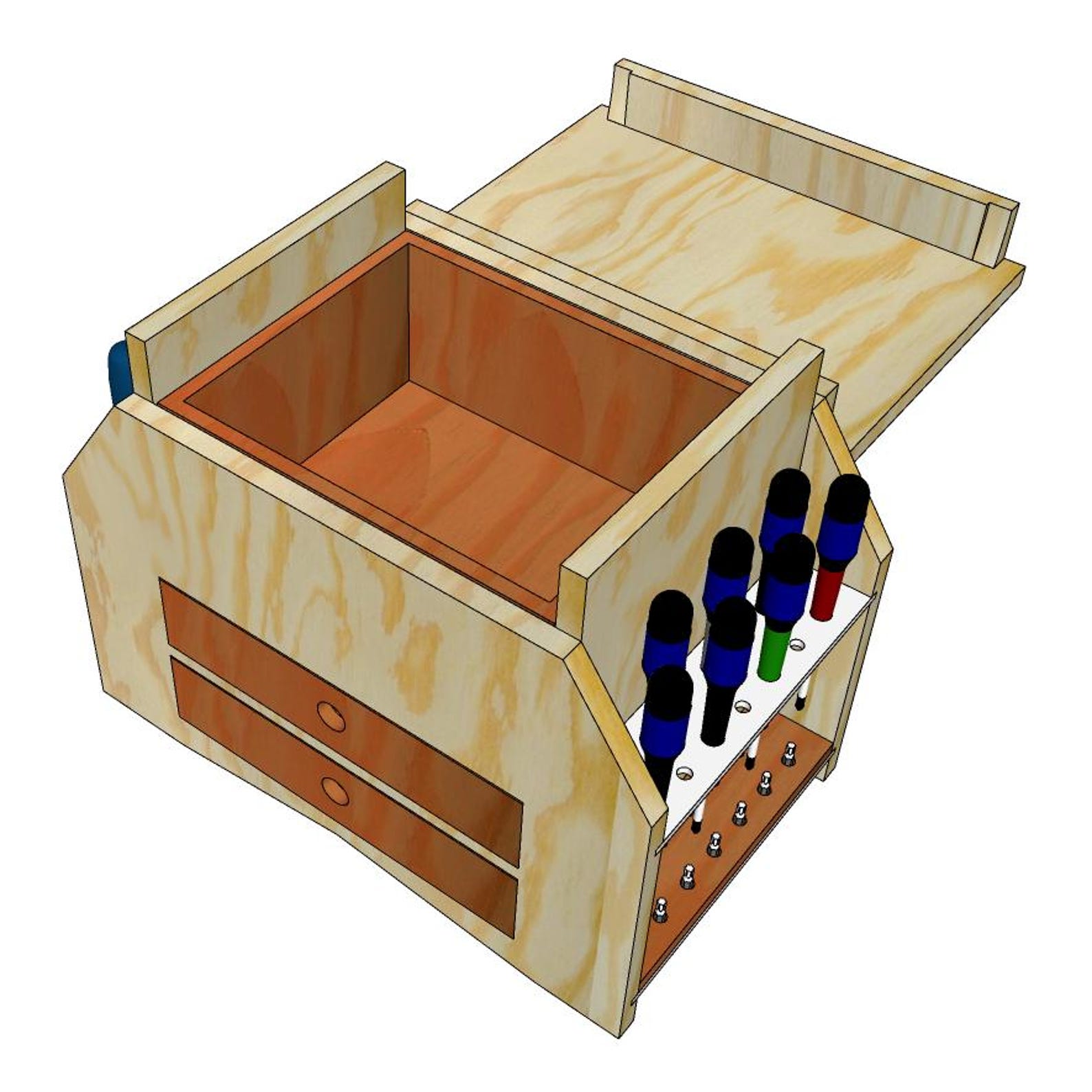 DIY Wood Toolbox Plan – Build Your Own Smart and Strong Tool Box With ...