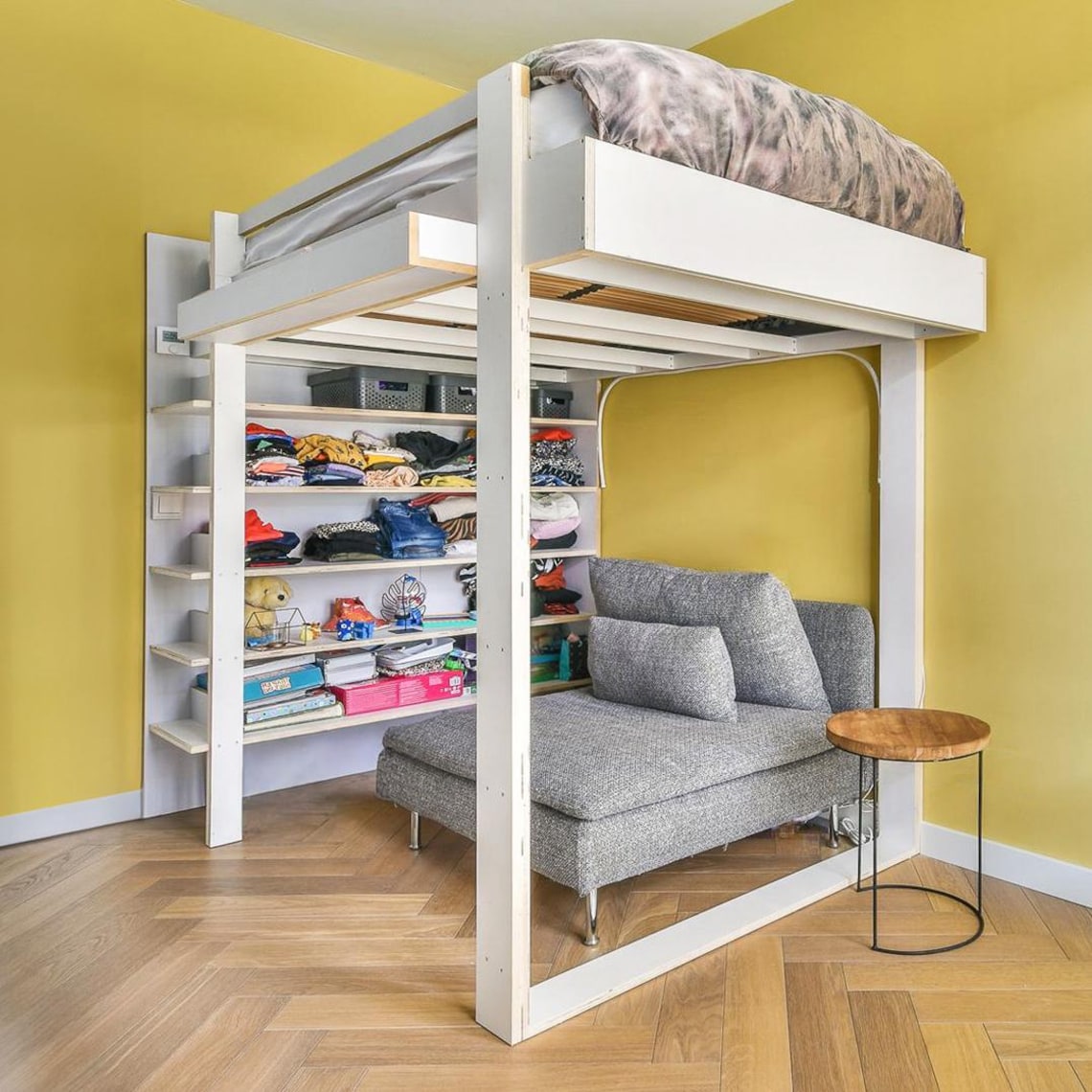 Dutch Design DIY Plan of Double Loft Bed / High Sleeper Ana XL - Etsy