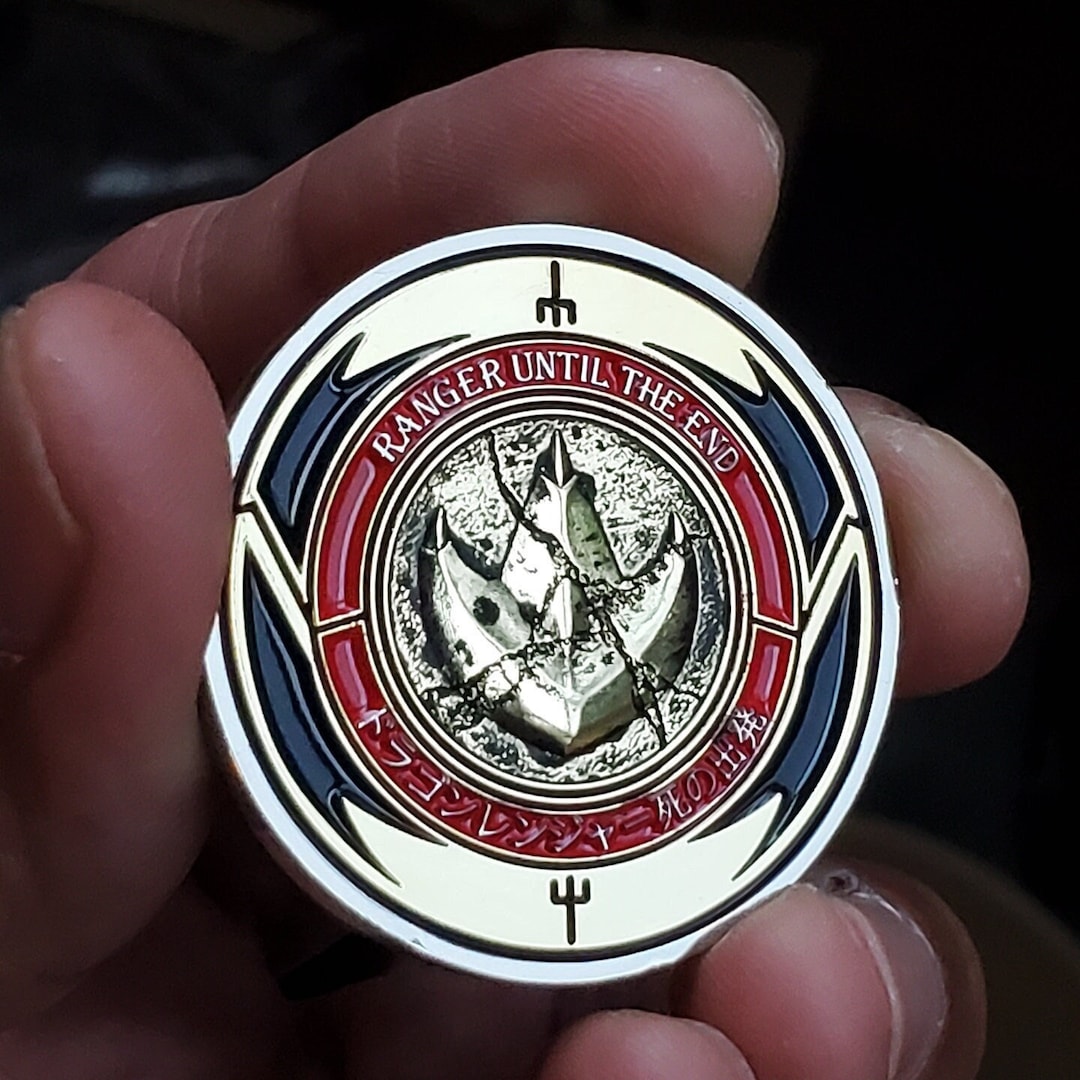 Ranger Until the End Challenge Coin Dragon Power Rangers - Etsy