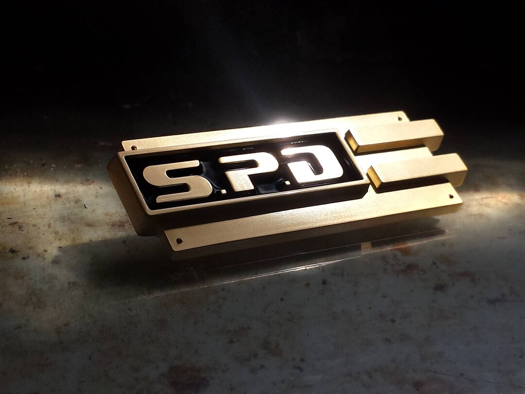 SPD GOLD Solid Metal Rank Badge Gift Power Rangers Pin Cosplay Prop ...