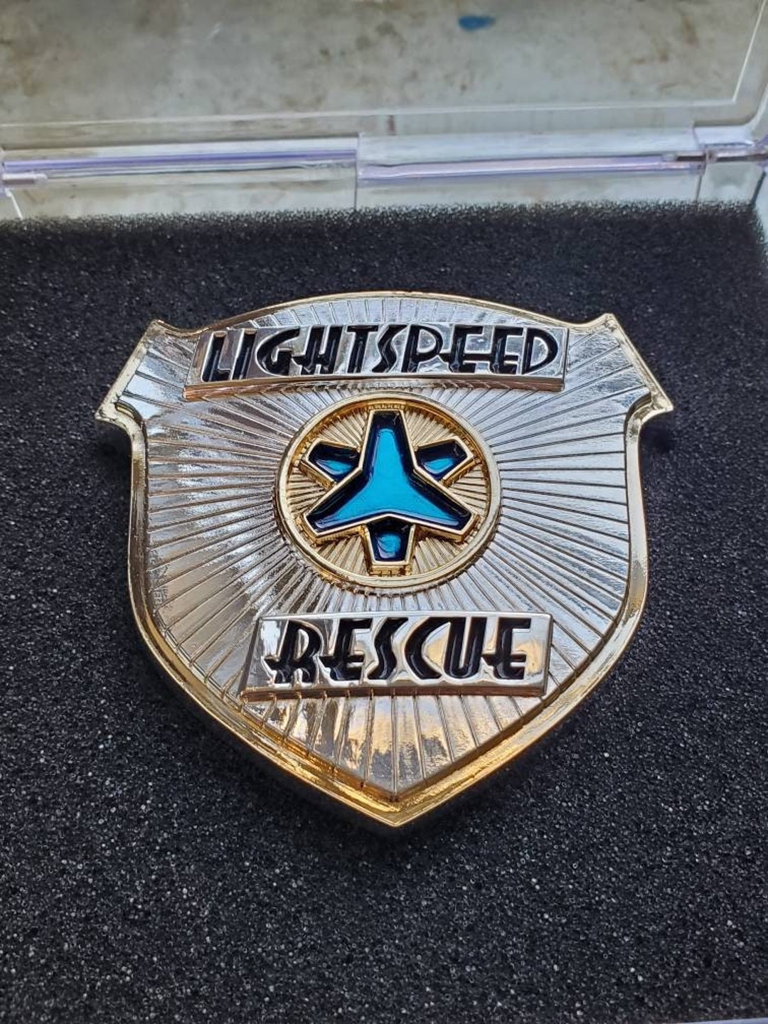 Power Rangers Lightspeed Rescue Metal Badge Prop Replica Gift of Red ...