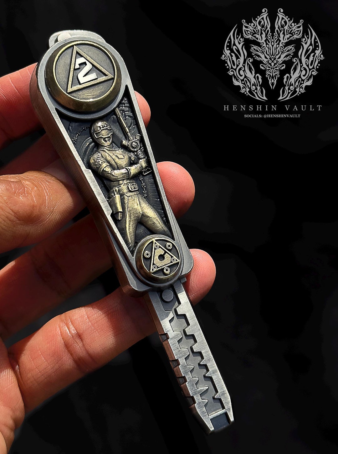 BLUE Carranger Turbo Power Ranger Key Prop Replica No Morpher - Etsy