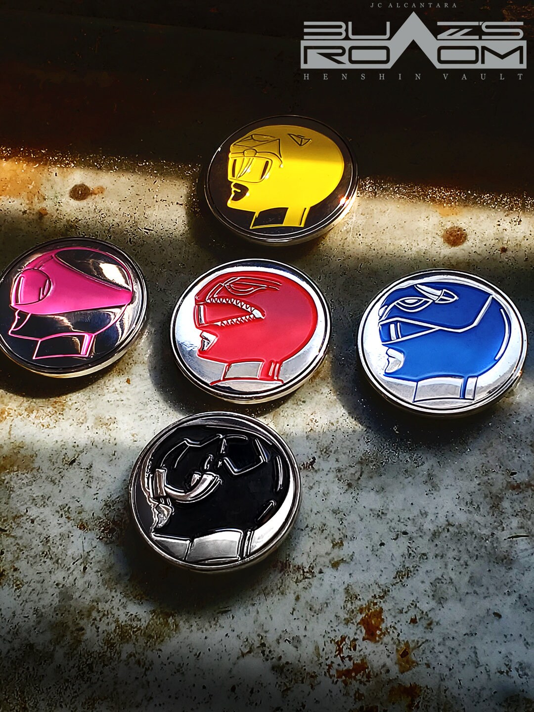 Full Set of 5 Mighty DINO Rangers Metal Power Challenge Coins - Etsy
