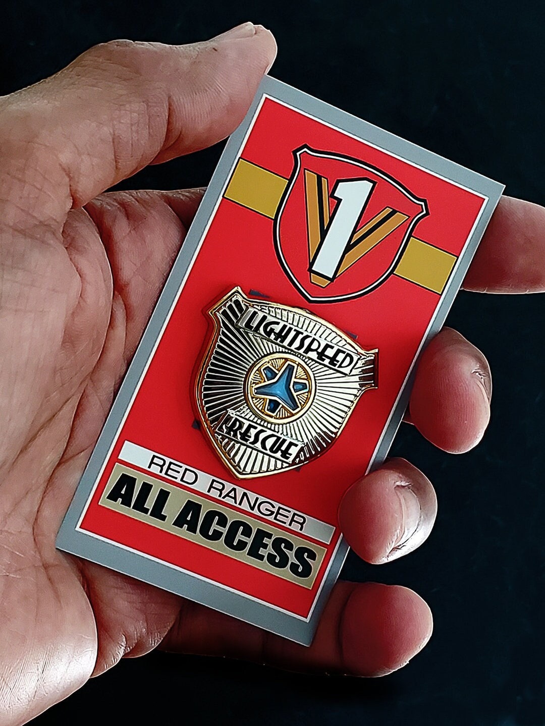 Power Rangers Lightspeed Rescue Pin Jr. Ranger Mini Badge Lapel Pin ...