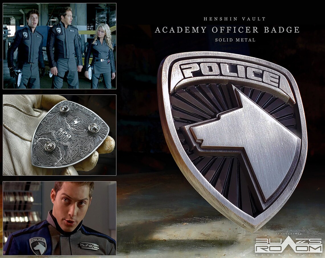 Standard SPACE PATROL DEKA Academy Solid Metal Badge Version - Etsy