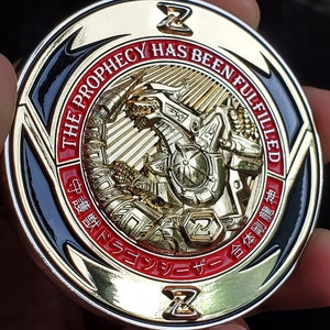 Power Rangers 7 Metal Power Challenge Coins Gift Set of Power Rangers ...