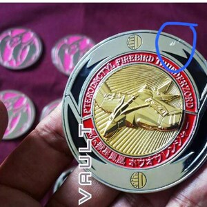 FLAWED PINK Pterodactyl Challenge Coin Ranger Thunder Coin - Etsy