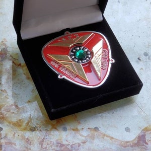 Time Traveler Quantum Fire Red Badge Metal Prop Concept Time - Etsy