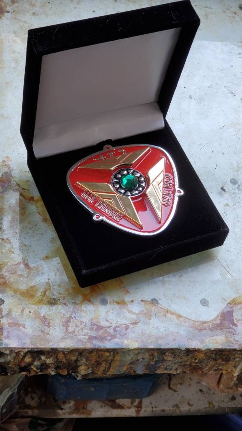 Time Traveler Quantum Fire Red Badge Metal Prop Concept Time - Etsy