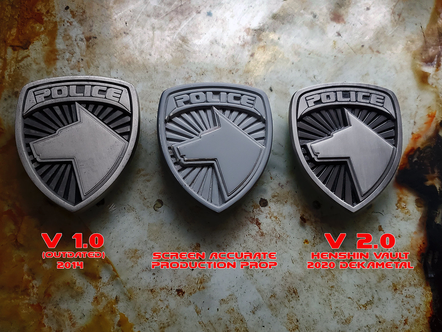 Standard SPACE PATROL DEKA Academy Solid Metal Badge Version 2.0 - Etsy
