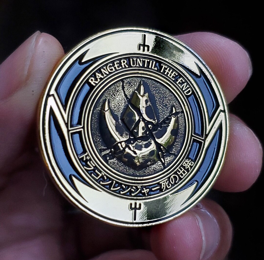 Gold Variant Ranger Until the End Challenge Coin Dragon Power Rangers ...