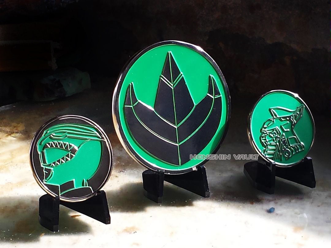 Power Rangers Gift Dragonzord Green Ranger Gift Power Challenge Coin ...