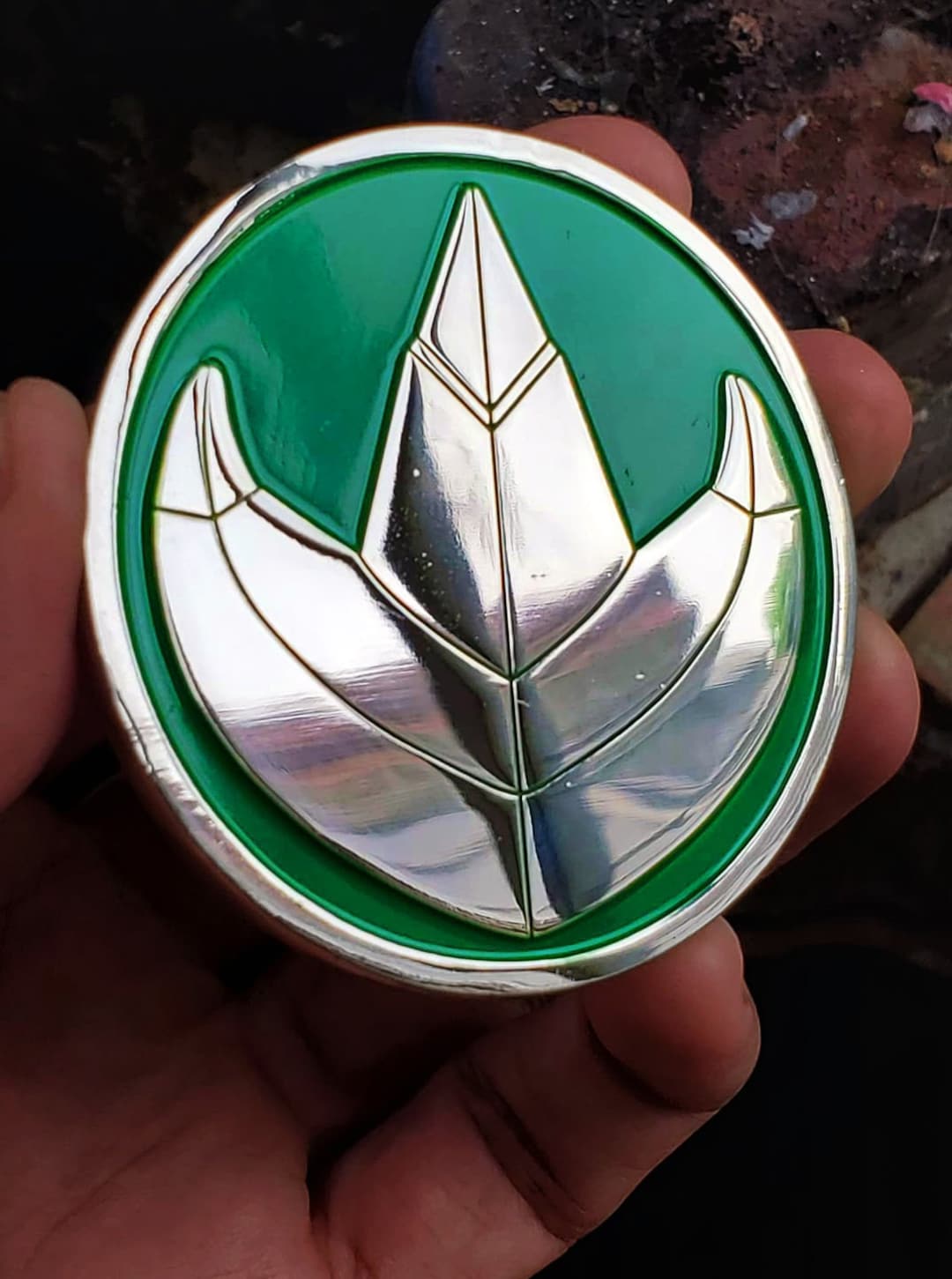 Mighty Morphin Power Rangers Challenge Coin Gift Green Ranger Thunder ...