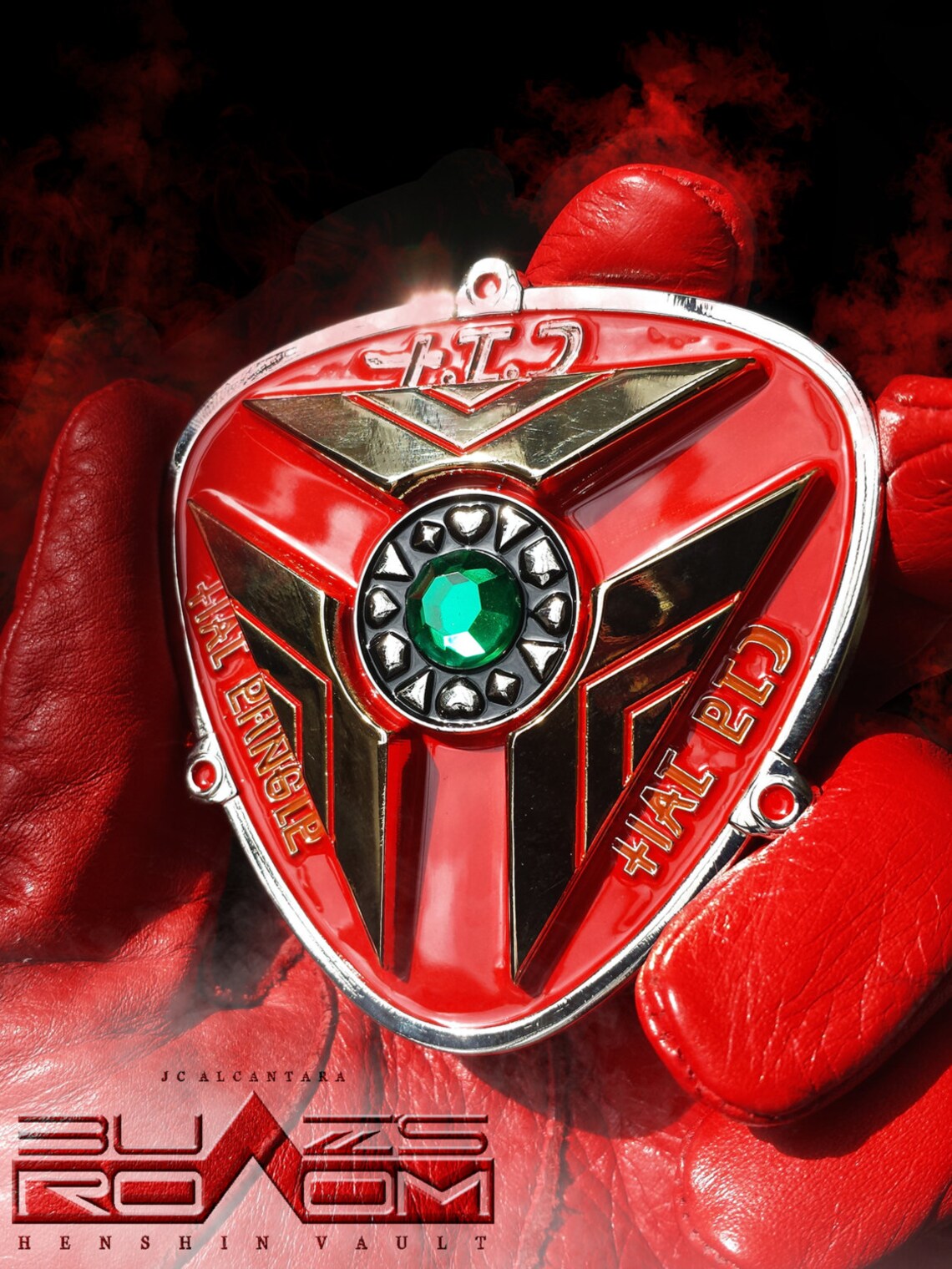 Time Traveler Quantum Fire Red Badge Metal Prop Concept Time Ranger ...