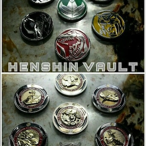 Power Rangers 7 Metal Power Challenge Coins Gift Set of Power Rangers ...
