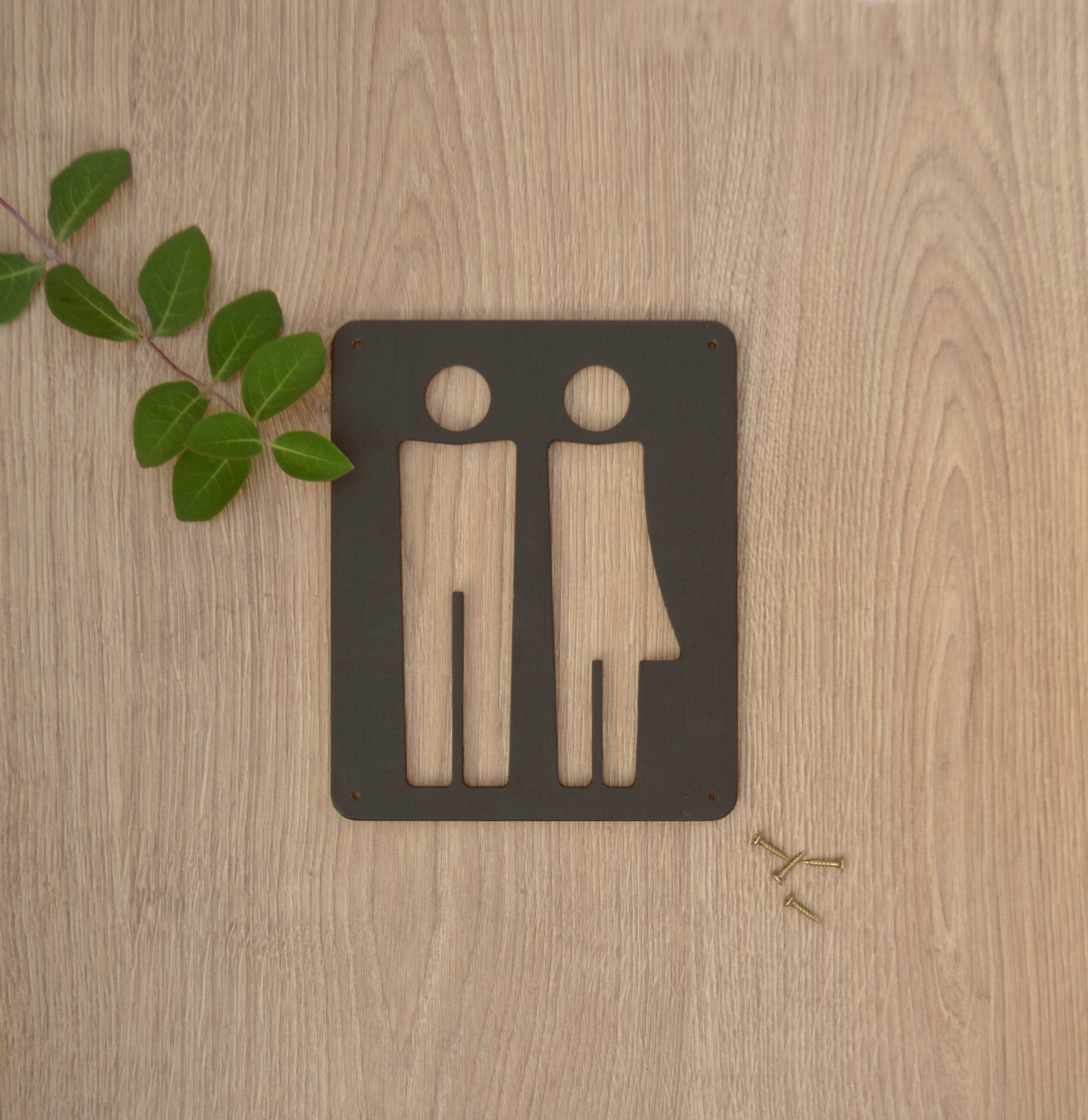 Letrero de WC Letrero de baño de todo género Letrero de baño - Etsy México