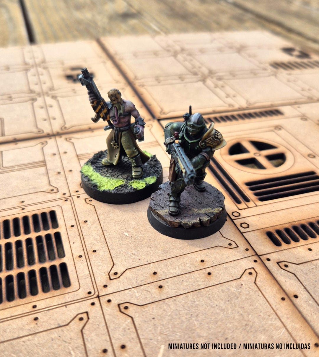 Industrial Sci-fi Terrain Tiles – 150x150mm (6"x6") – MDF 3mm ...