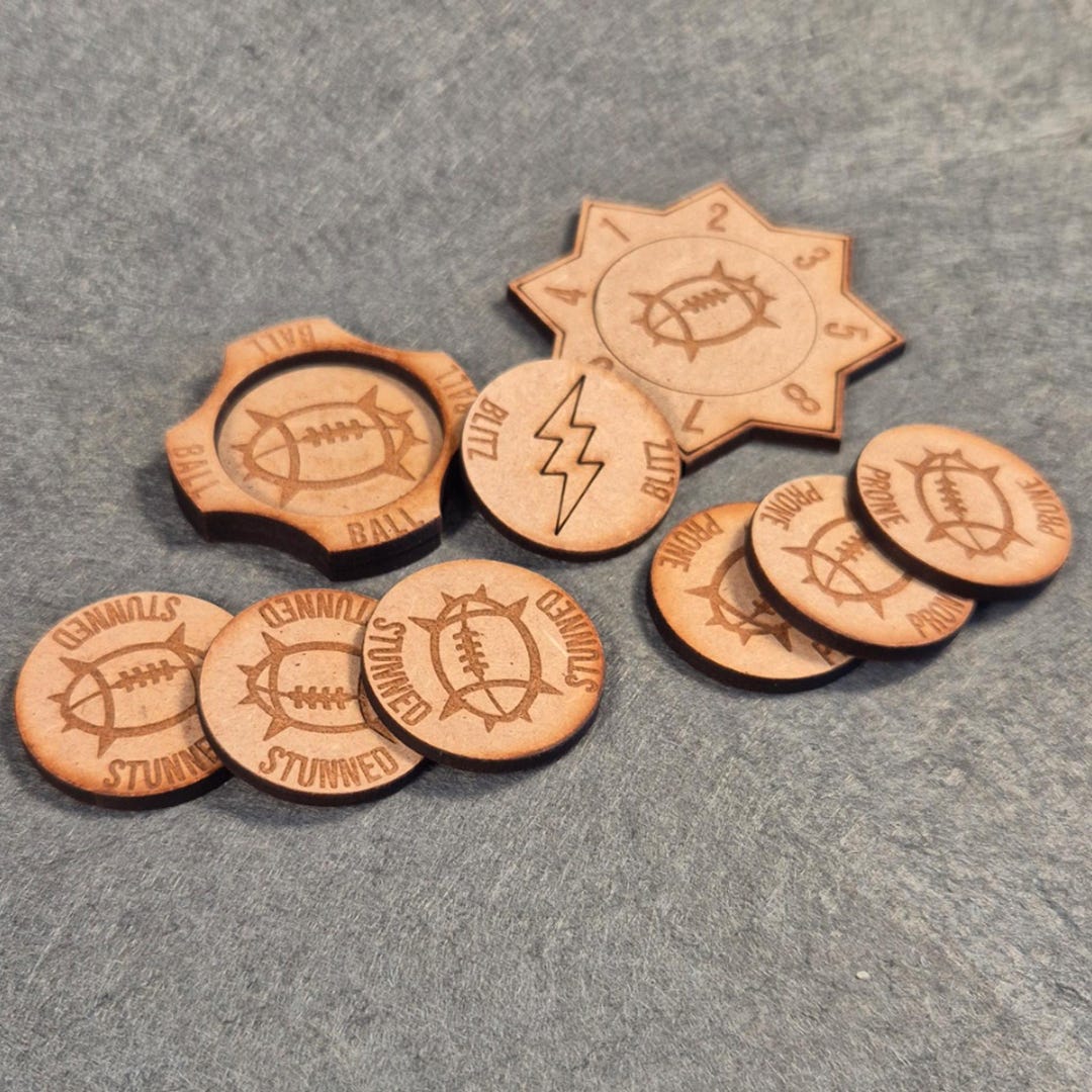 MDF Tokens for Fantasy Football, Wargames, Role-playing Games, and ...